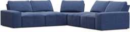 Laney Blue Chenille Fabric 5 Pc Sectional | Rooms to Go