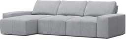 Laney Gray Polyester Fabric 3 Pc With Chaise Left Sectional | Rooms to Go