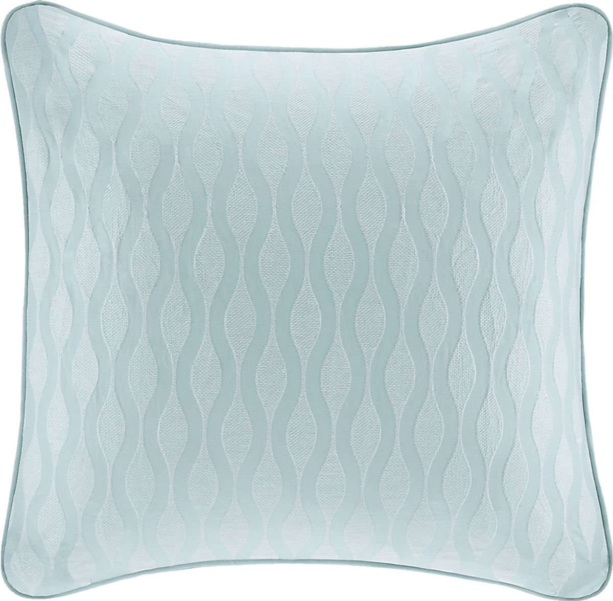 Langenburg Blue Cotton Fabric Euro Sham | Rooms to Go