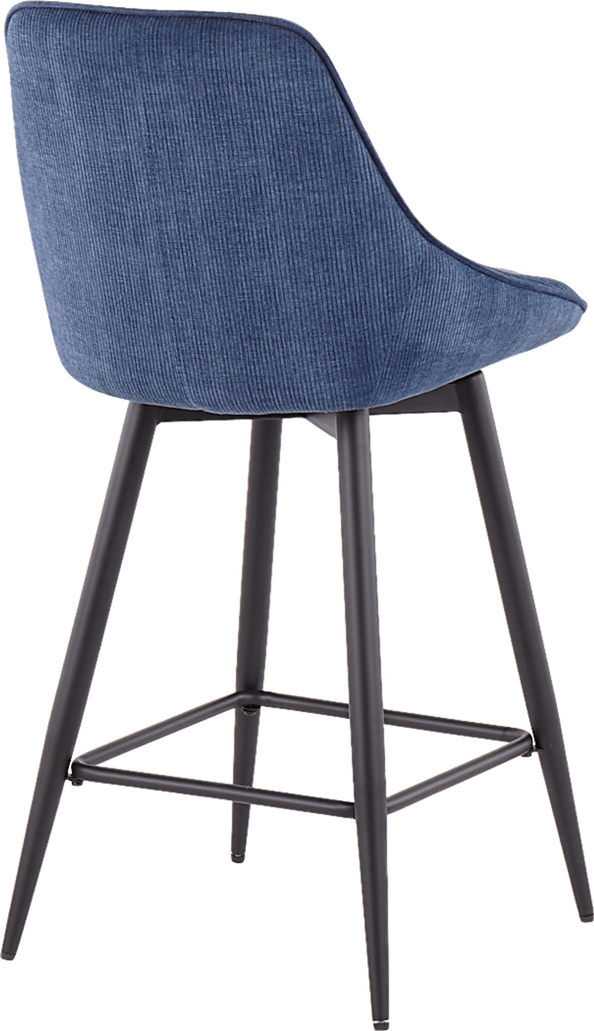 Laramore Black Black,Colors Blue Swivel Barstool | Rooms to Go