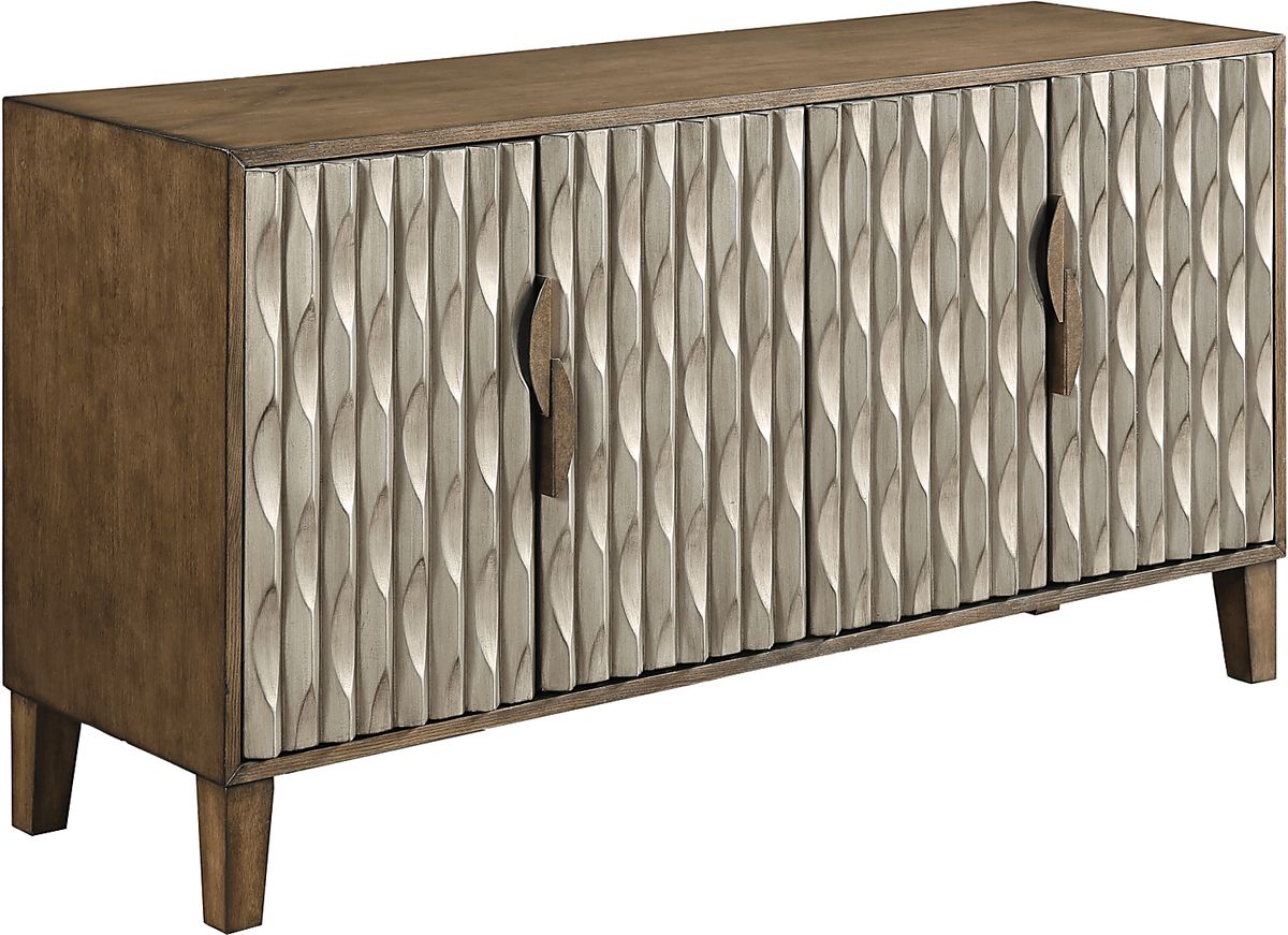 Largin Brown Dark Wood Credenza | Rooms to Go