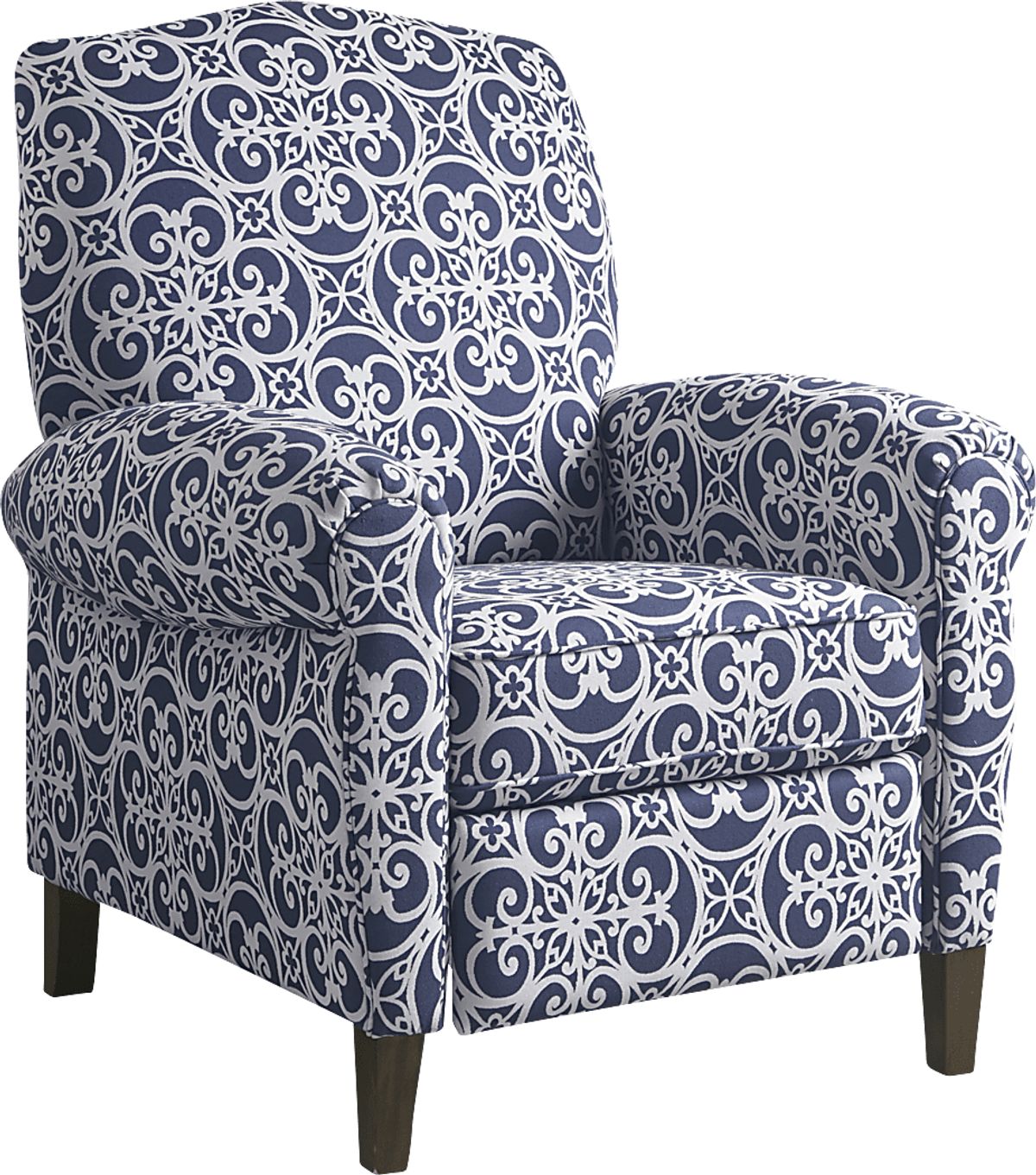Larical Blue Polyester Fabric Recliner | Rooms to Go