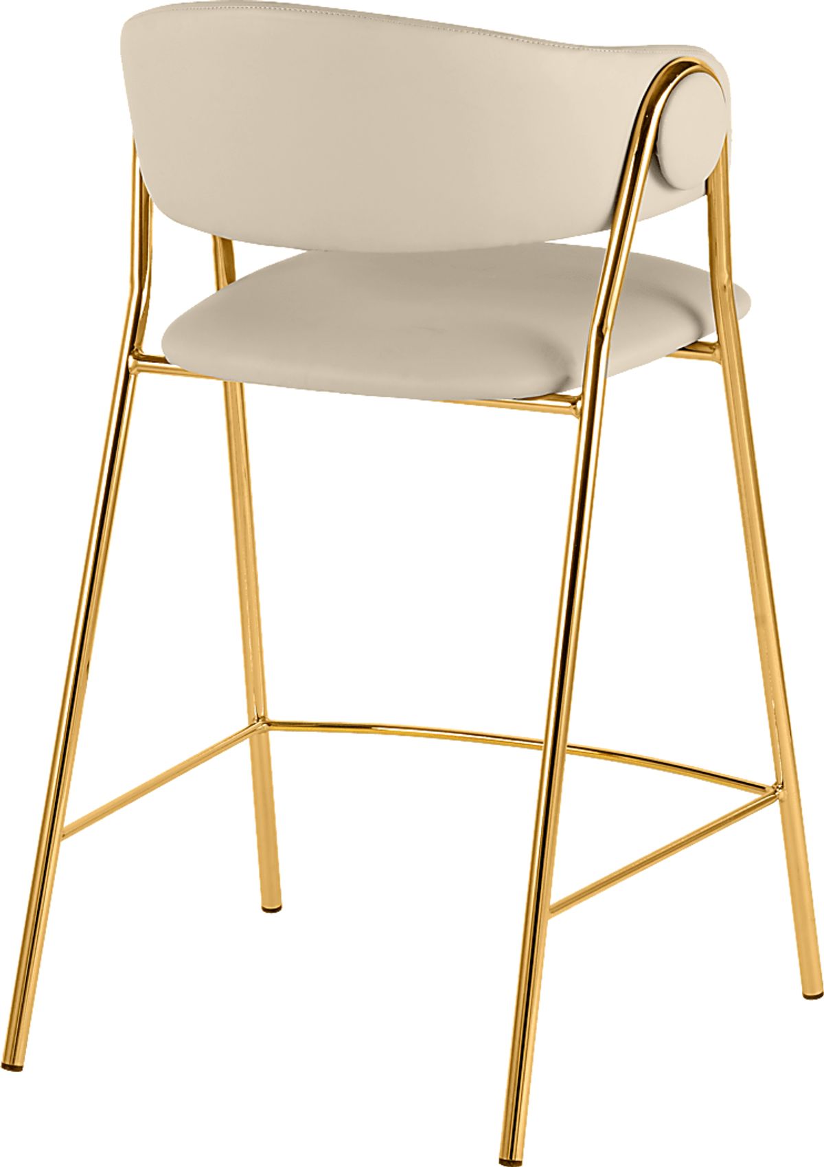 Lasiandra Beige Polyurethane Fabric Counter Stool, Set Of 2 | Rooms to Go