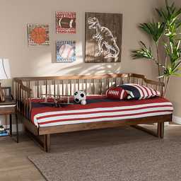 Lassen Lane Brown Dark Wood Daybed | Rooms to Go