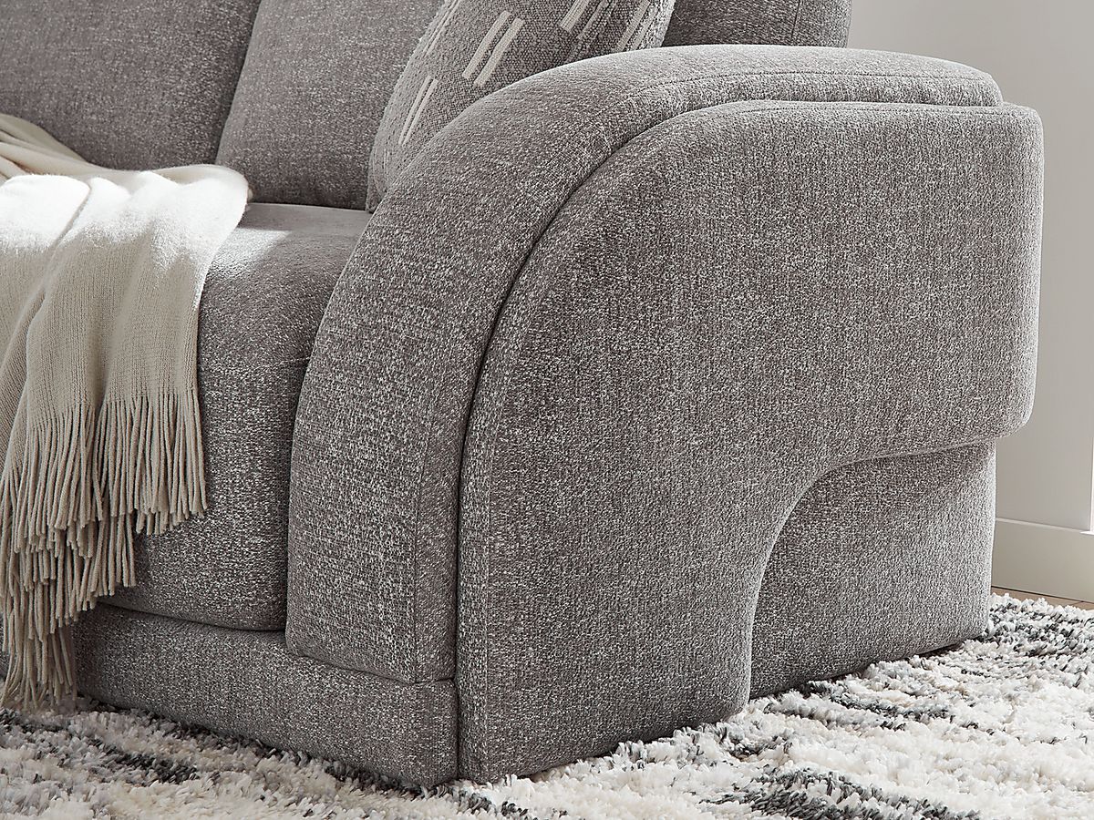 Latham Court Gray Woven 6 Pc Sectional | Rooms to Go