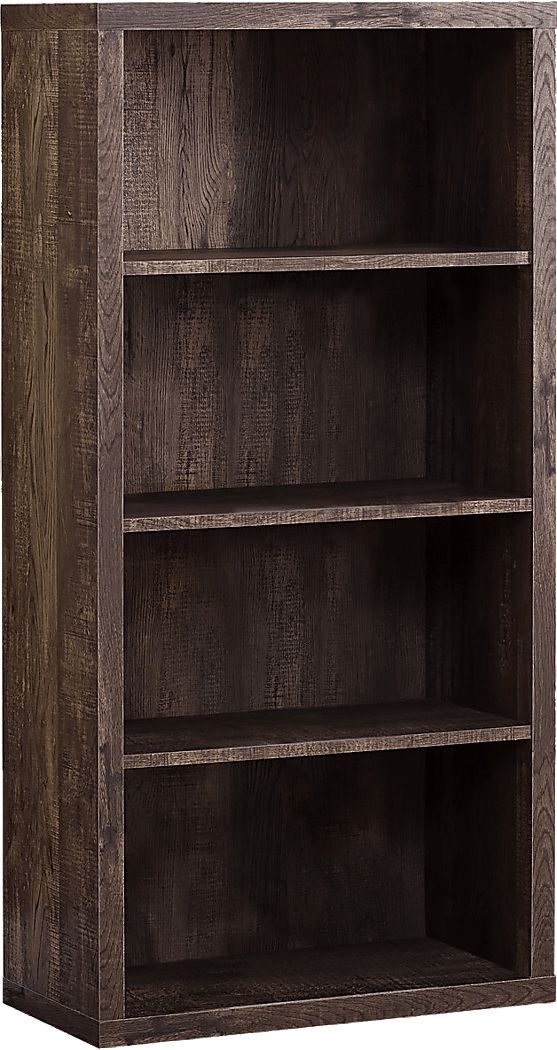 Laureston Brown Dark Wood Bookcase | Rooms to Go