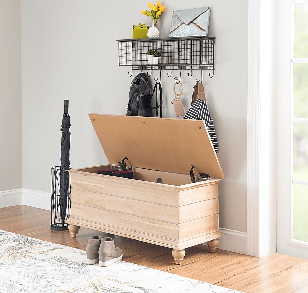 Lawnton Brown Dark Wood Chest | Rooms to Go