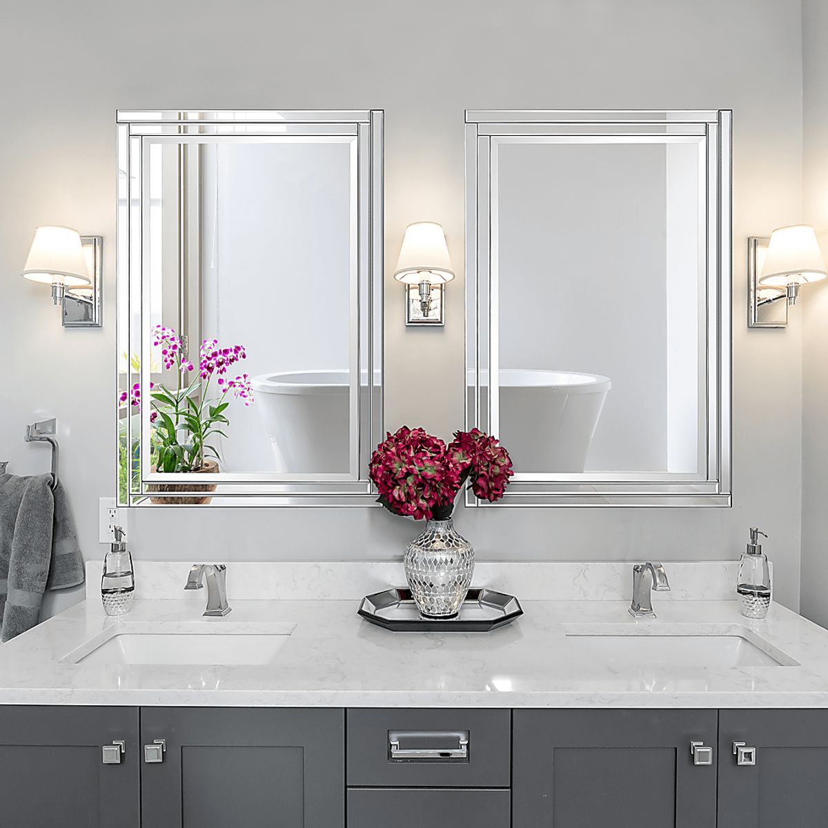 Layala Silver Gray Mirror | Rooms to Go
