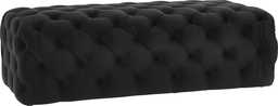 Layla Quinn Black Polyester Fabric Ottoman | Rooms to Go