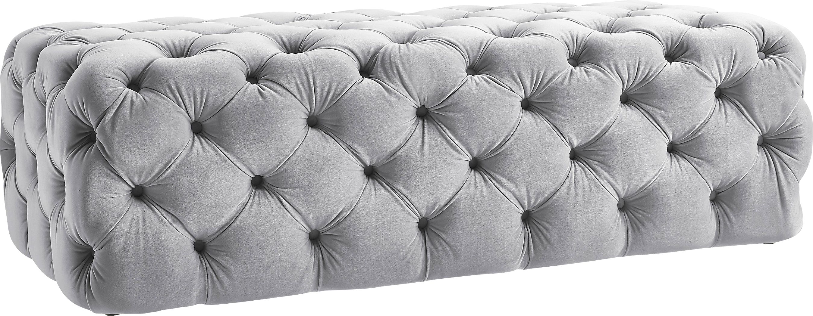 Layla Quinn Gray Polyester Fabric Ottoman | Rooms to Go