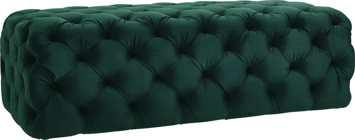 Layla Quinn Green Polyester Fabric Ottoman | Rooms to Go