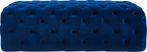 Layla Quinn Navy Blue Polyester Fabric Ottoman - Rooms To Go