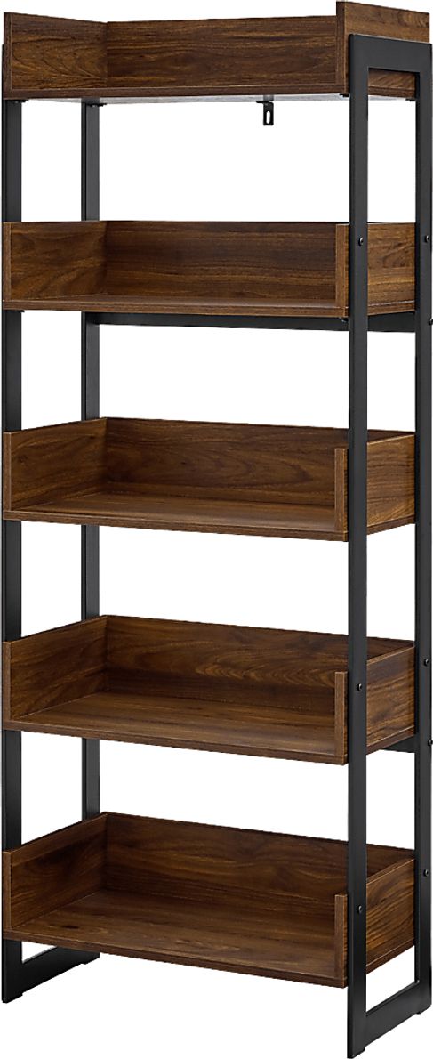 Leadenhall Walnut Bookcase - Rooms To Go