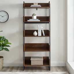 Leadenhall Walnut Dark Wood Bookcase | Rooms to Go