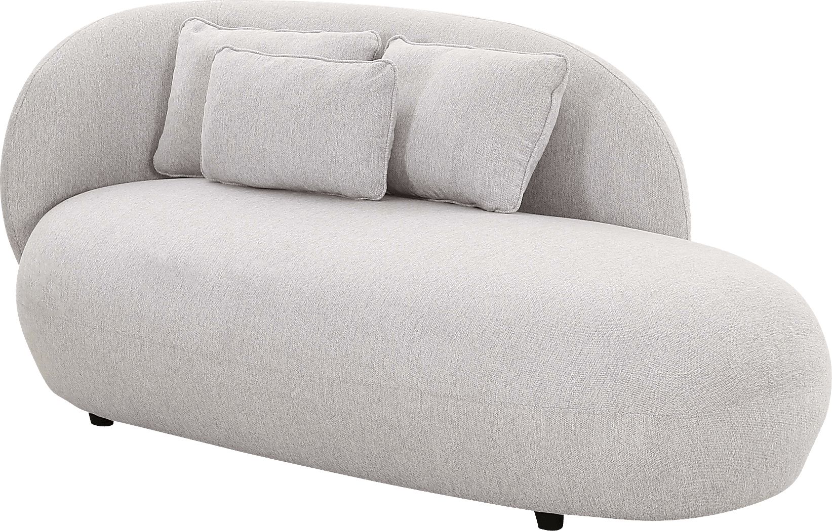 Leapson Gray Polyester Fabric Chaise | Rooms to Go