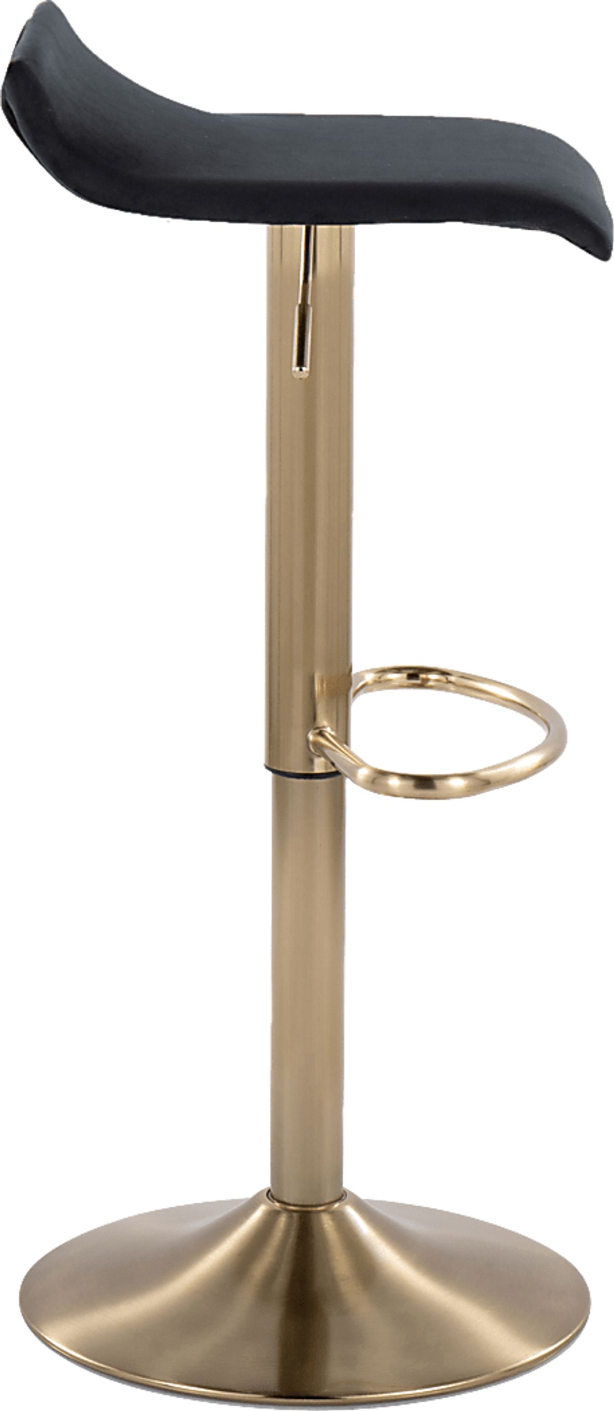 Lebato Gold Colors,Metal Black Velvet Plush Adjustable,Swivel Barstool ...