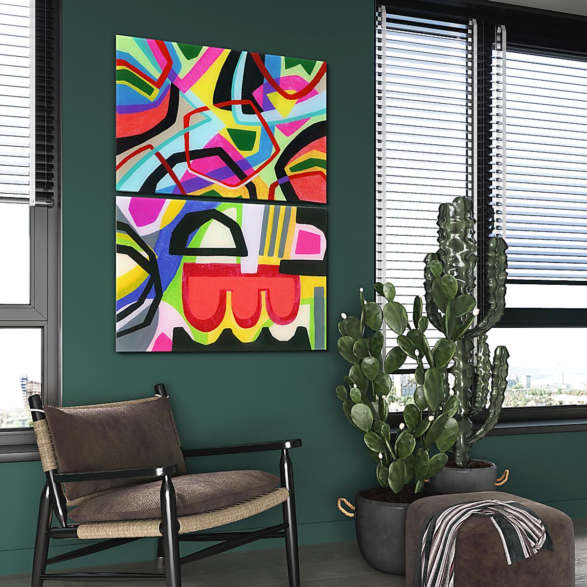 Leebarry Multi Artwork, Set Of 2 | Rooms to Go