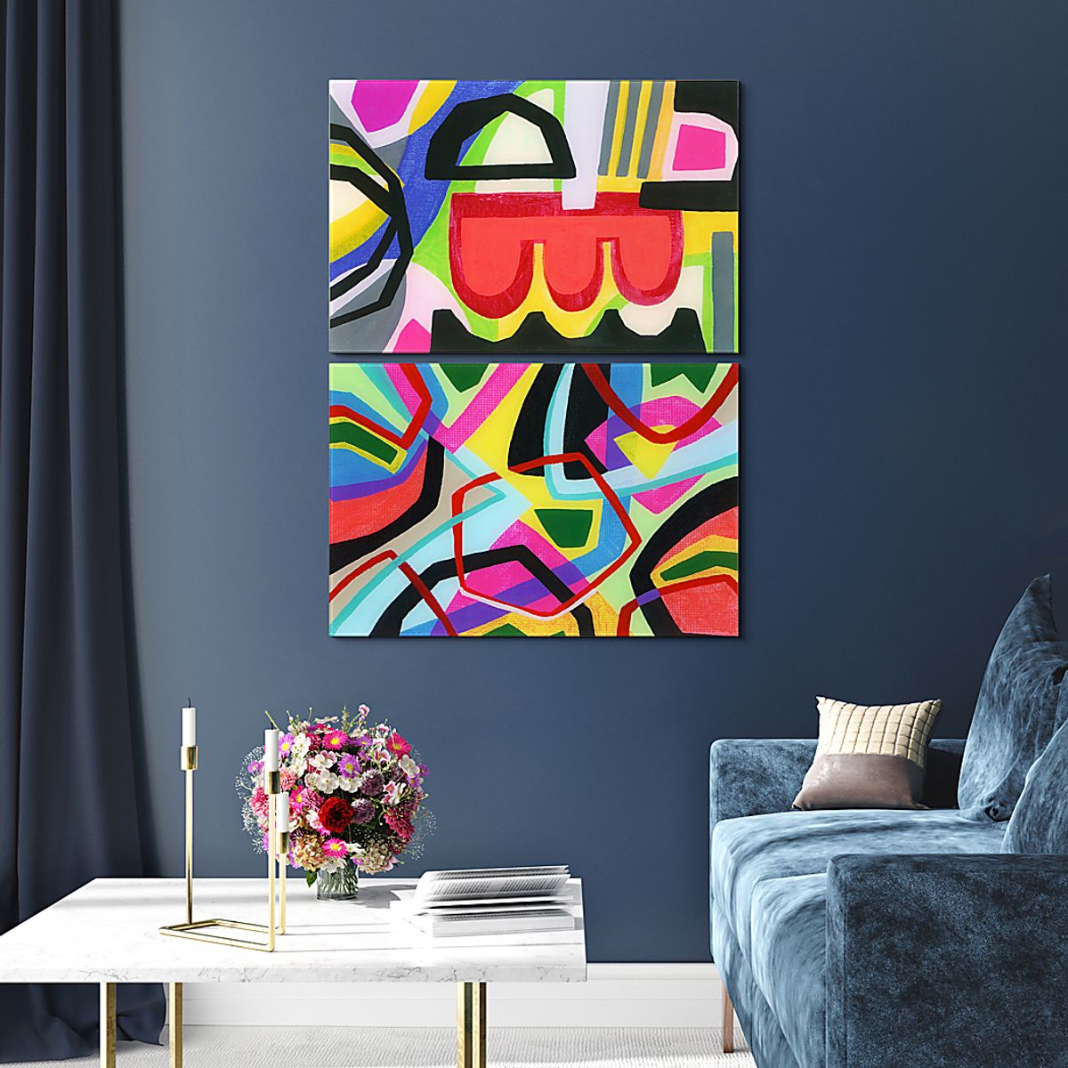 Leebarry Multi Artwork, Set Of 2 | Rooms to Go