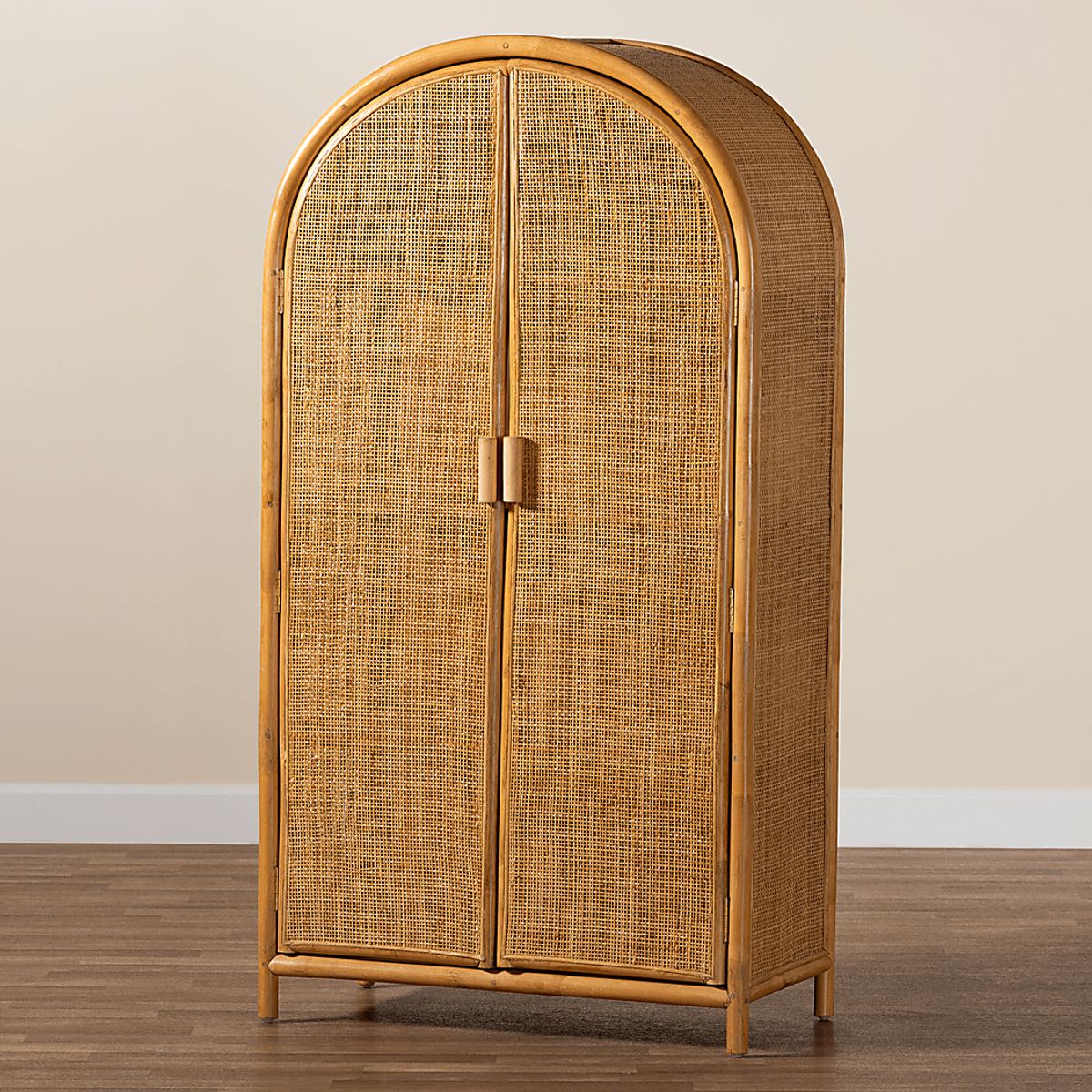 Lekehia Brown Dark Wood Storage Cabinet | Rooms to Go