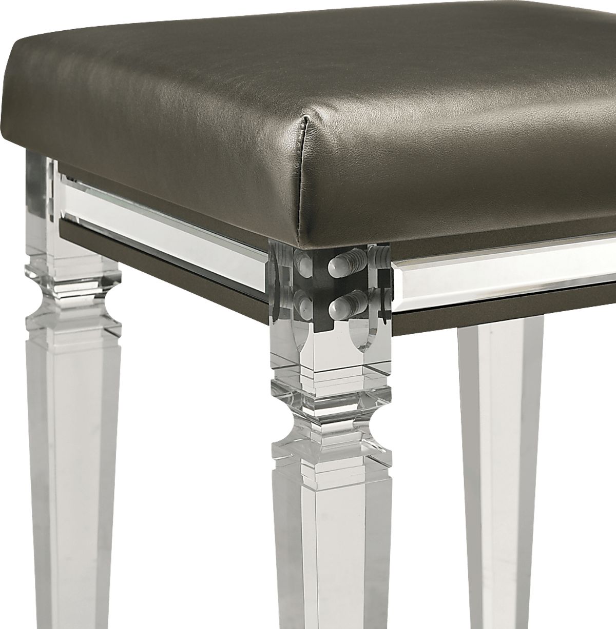 Lemotors Copper Metal Vanity Stool | Rooms to Go