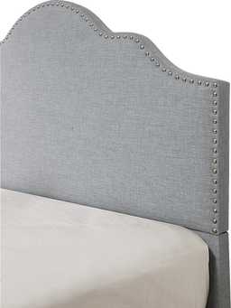 Lenosa Gray Polyester Fabric Queen Bed | Rooms to Go