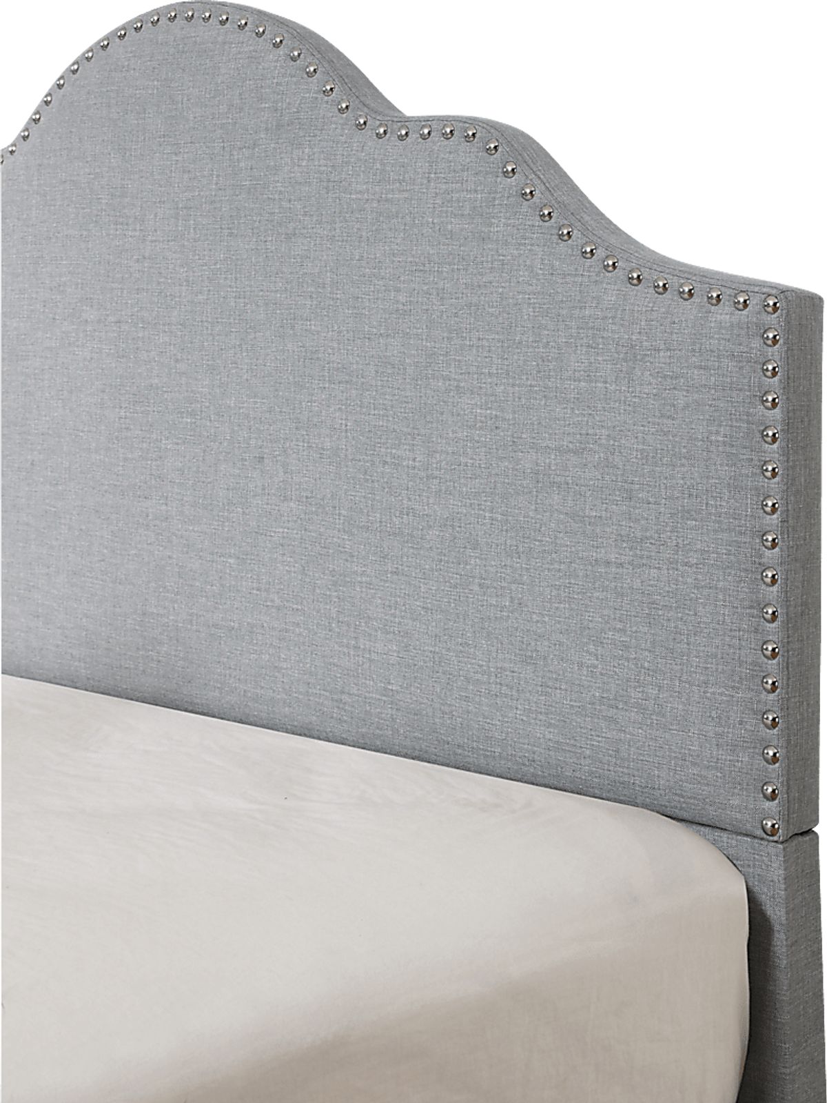 Lenosa Gray Polyester Fabric Queen Bed | Rooms to Go