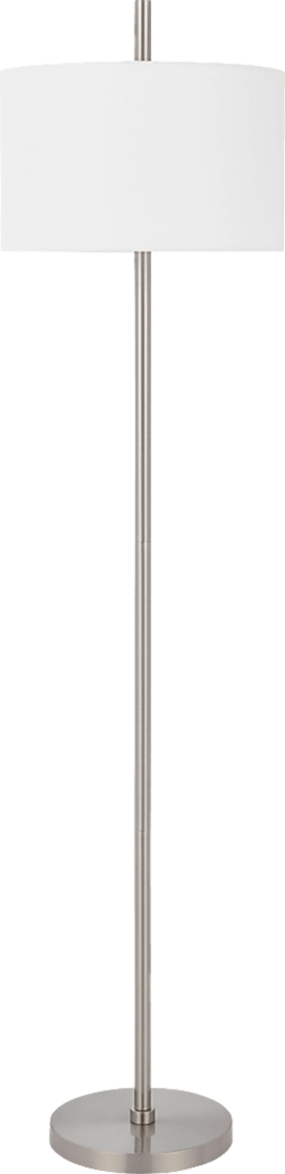 Leonard Point Silver Gray Floor Lamp | Rooms to Go