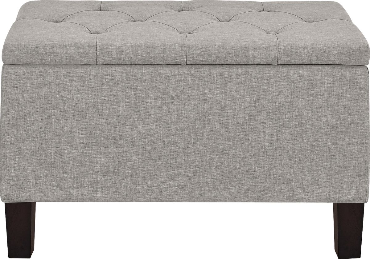 Leslan I Gray Storage Bench | Rooms to Go