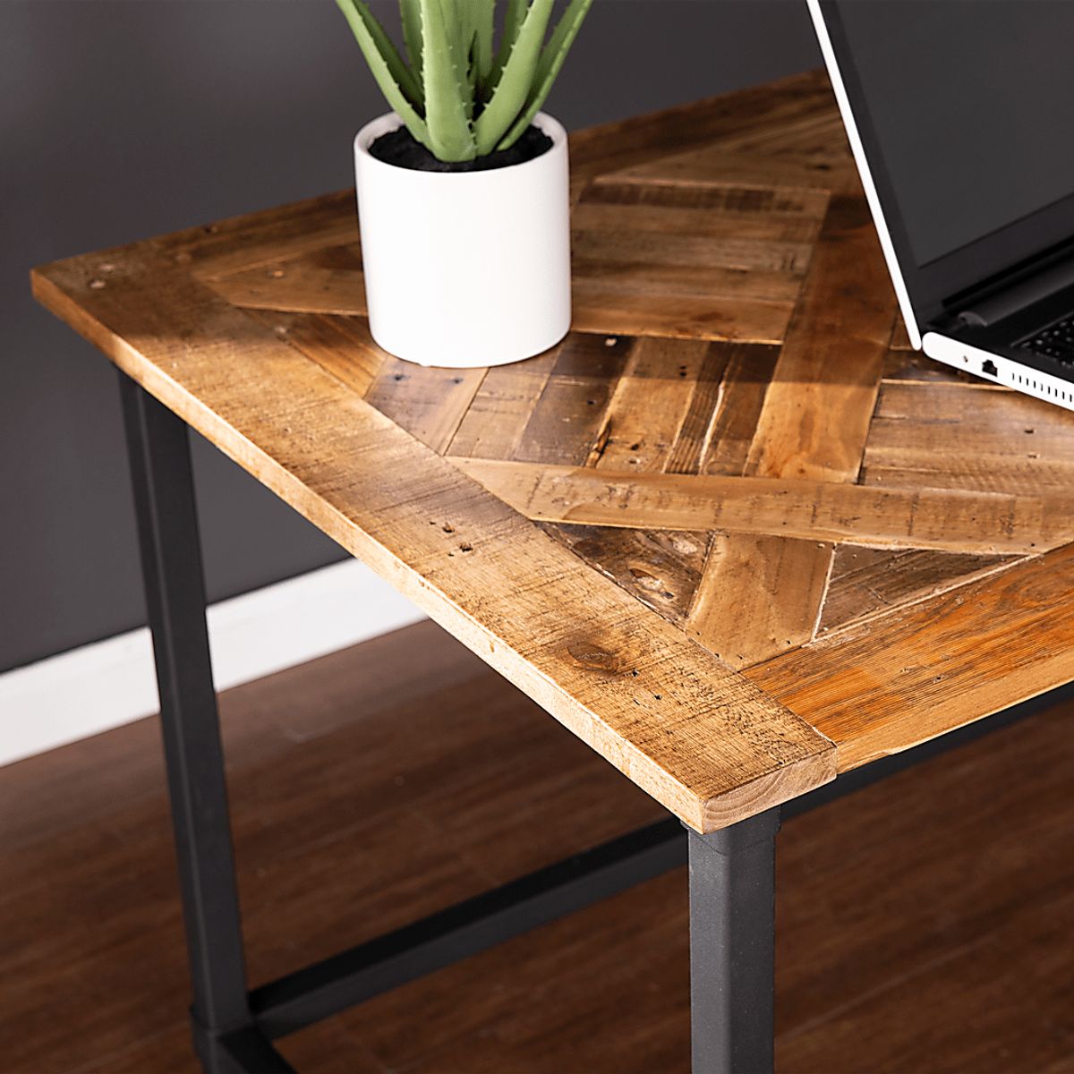 Letort Natural Light Wood Desk | Rooms to Go