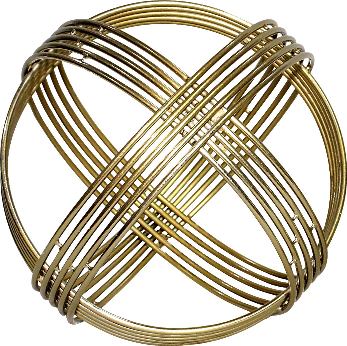 Levelwind Gold Colors,Metal Yellow Orb | Rooms to Go