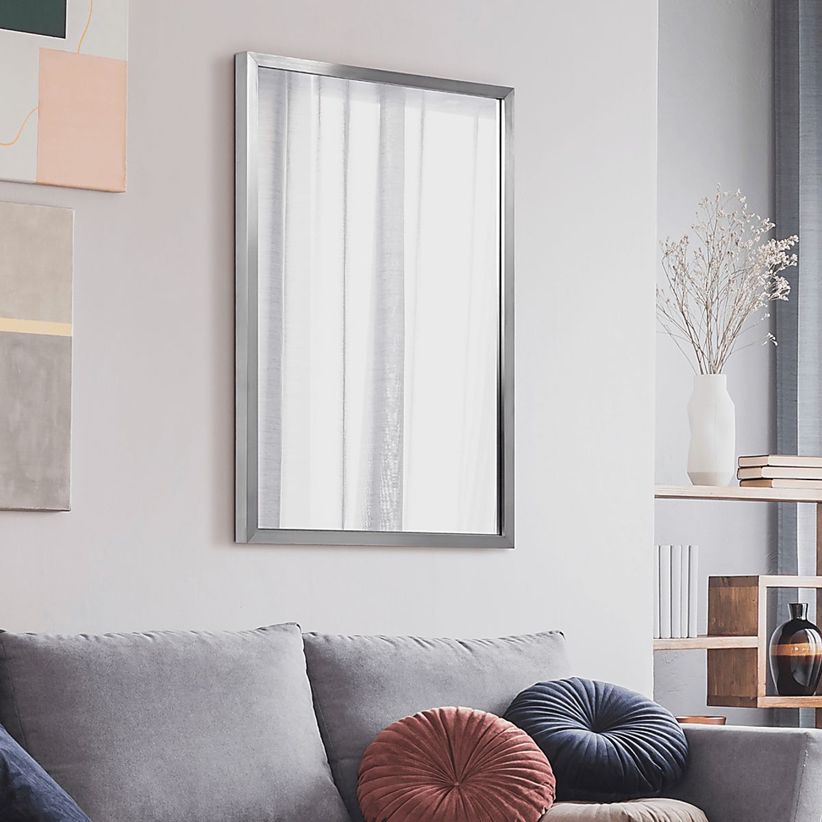 Leyner Silver Gray Mirror | Rooms to Go