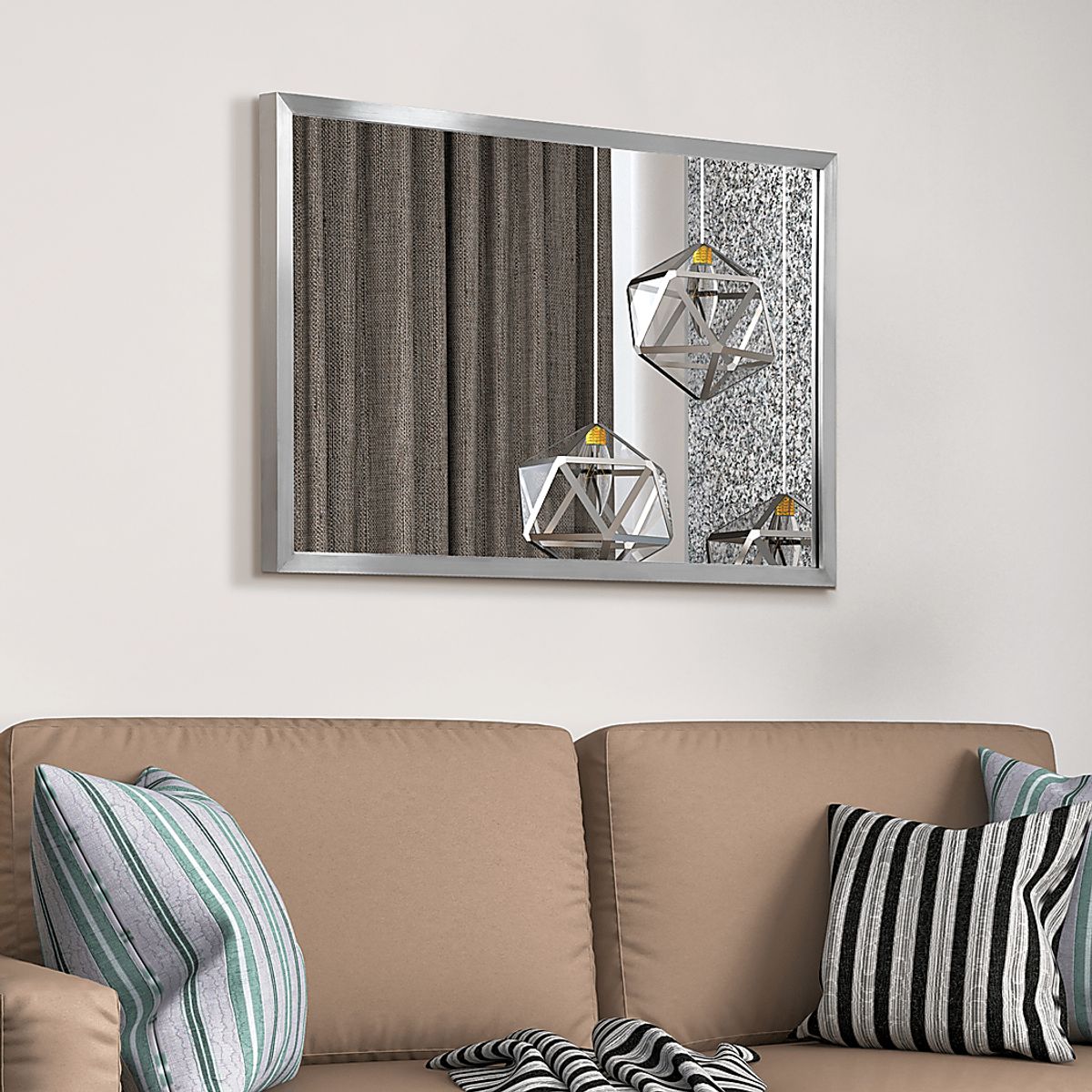 Leyner Silver Gray Mirror | Rooms to Go