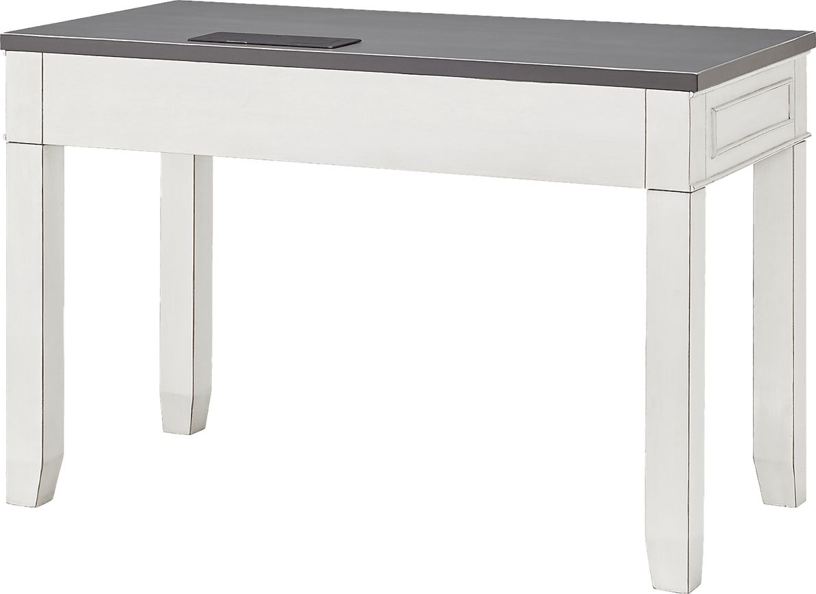 Lidemann White Desk with Fingerprint Lock - Rooms To Go