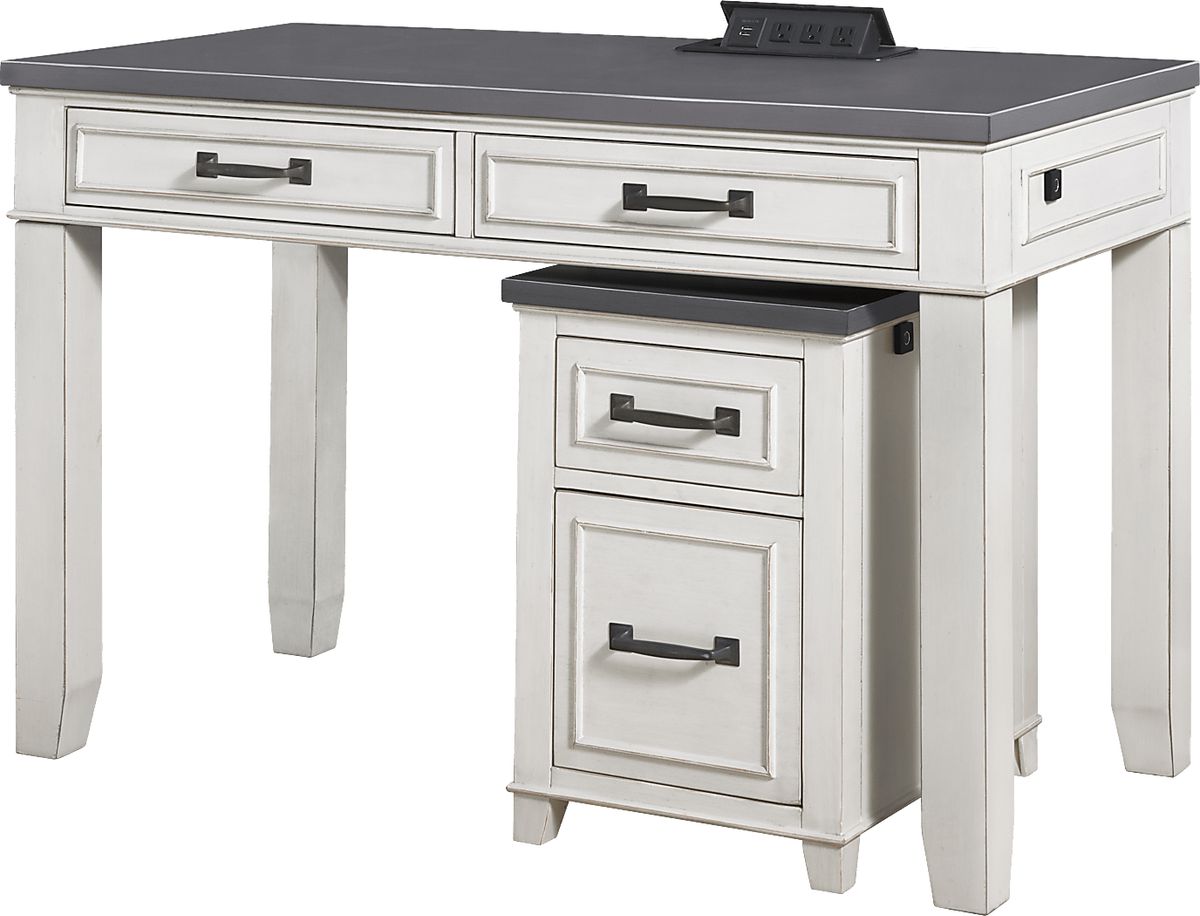 Lidemann White Colors,White Desk | Rooms to Go