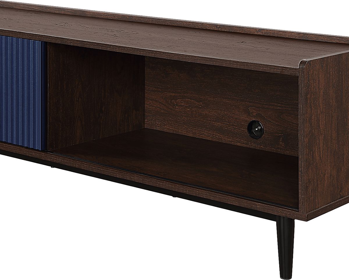 Lindall Navy Blue 59.5" Console | Rooms to Go