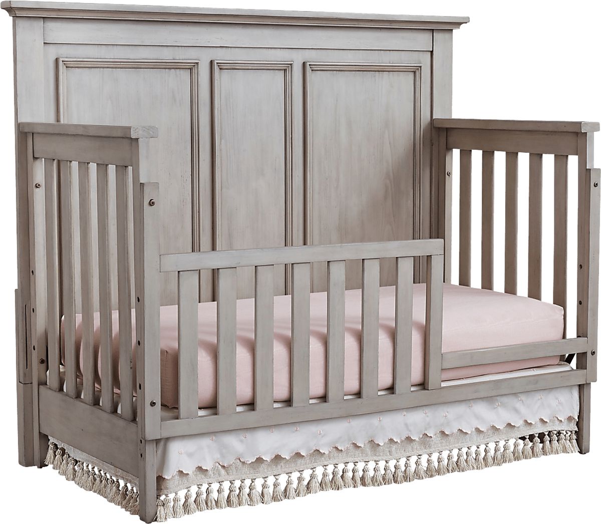 Lindenbrook Stone Wash Gray Convertible Crib | Rooms to Go