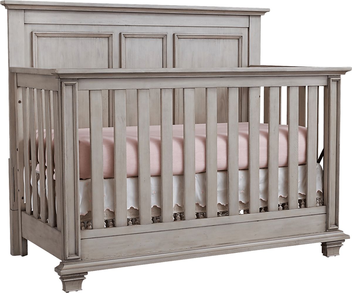 Lindenbrook Stone Wash Gray Convertible Crib | Rooms to Go