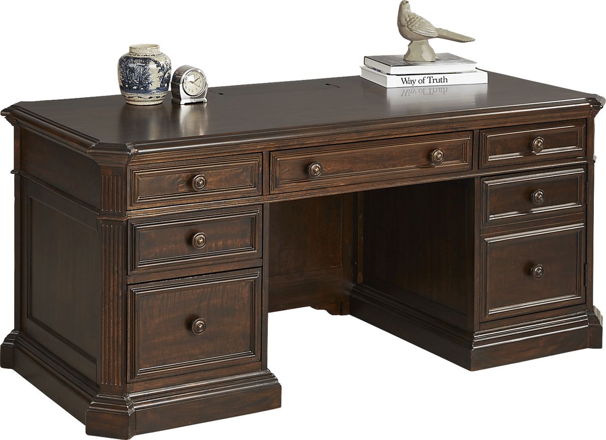 Lindenwood Saddle Desk - Rooms To Go