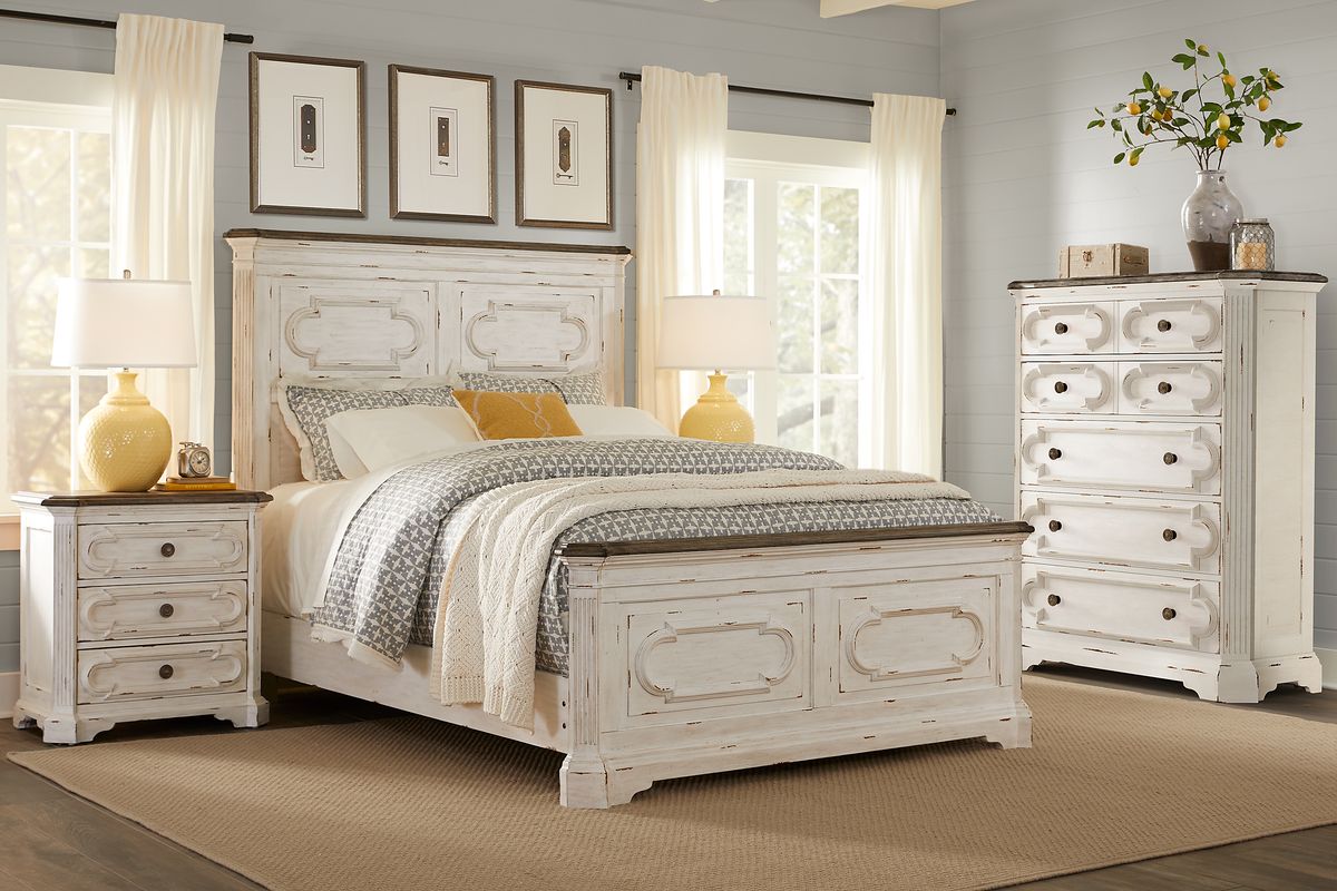 Lindenwood 5 Pc White Colors,White Queen Bedroom Set With 3 Pc Queen ...