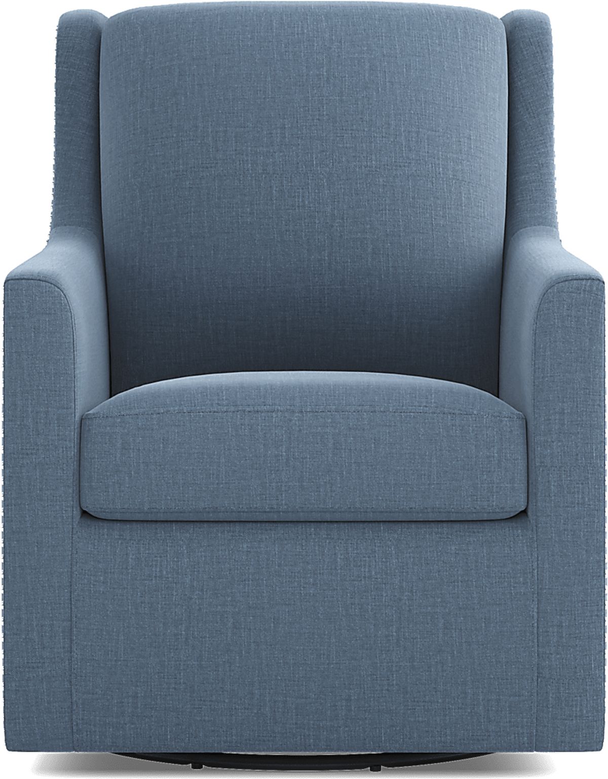Lindsey Blue Woven Swivel Accent Chair | Rooms to Go