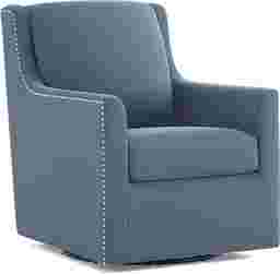 Lindsey Blue Woven Swivel Accent Chair | Rooms to Go