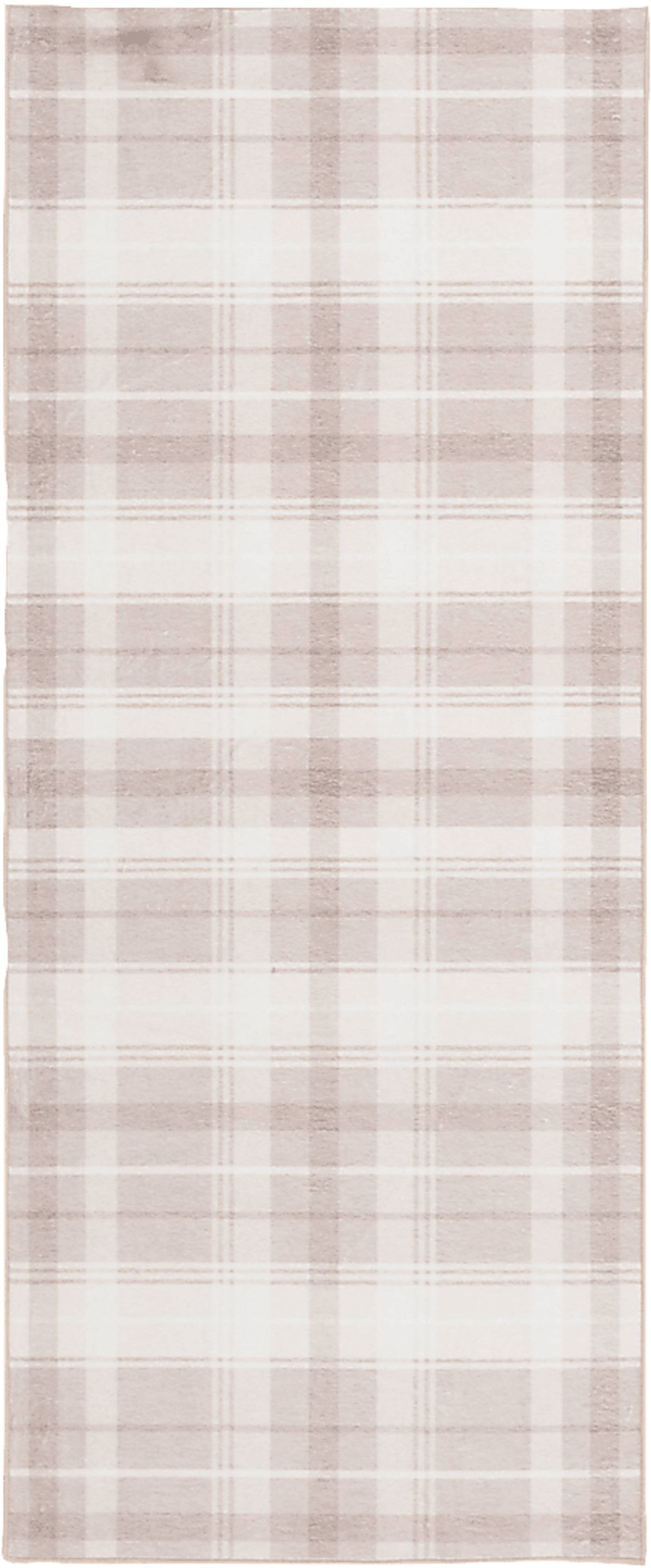 Linnaeus Beige Polyester Fabric Rug | Rooms to Go