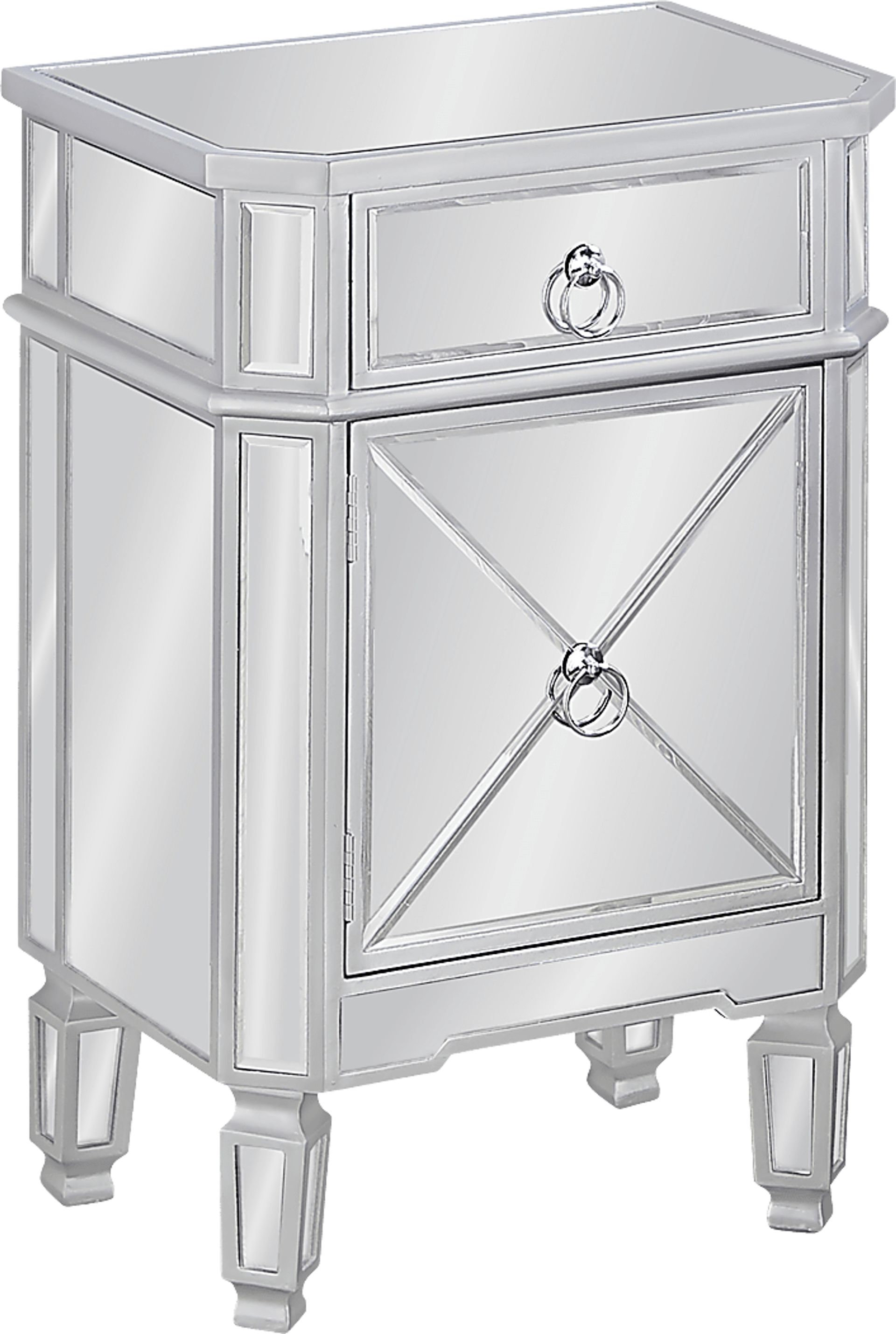 Linsky Silver Gray Nightstand | Rooms to Go