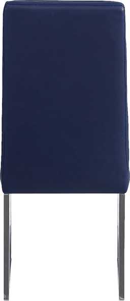 Linton Park Chrome Metal Midnight Blue Side Chair | Rooms to Go