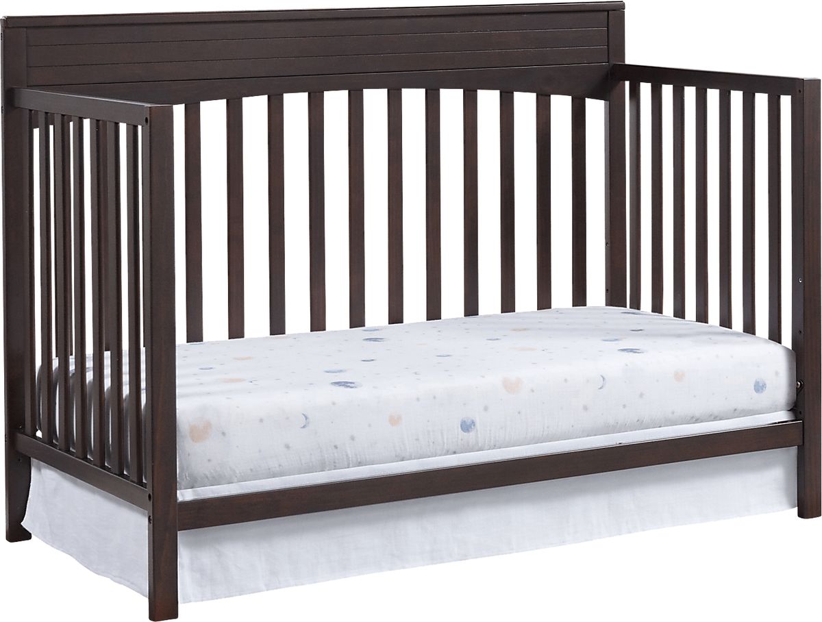 Espresso Dark Wood Convertible Crib | Rooms to Go