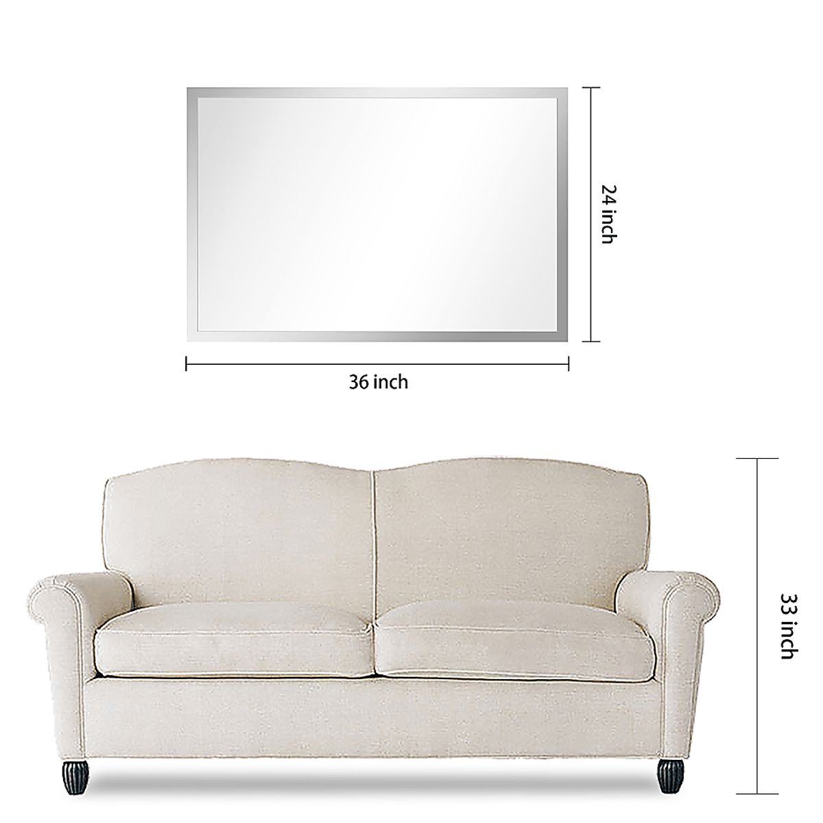 Littell Silver Gray Mirror | Rooms to Go