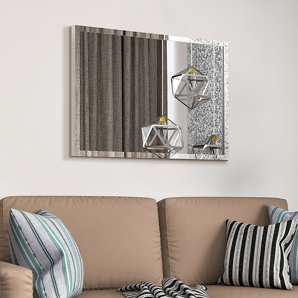 Littell Silver Gray Mirror | Rooms to Go
