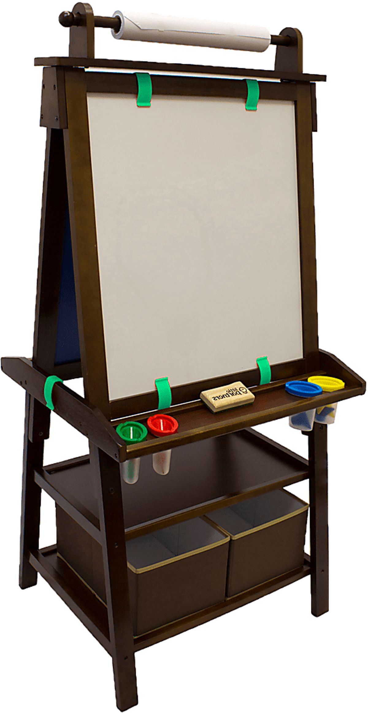Little Partners Espresso Dark Wood Art Center Easel | Rooms to Go