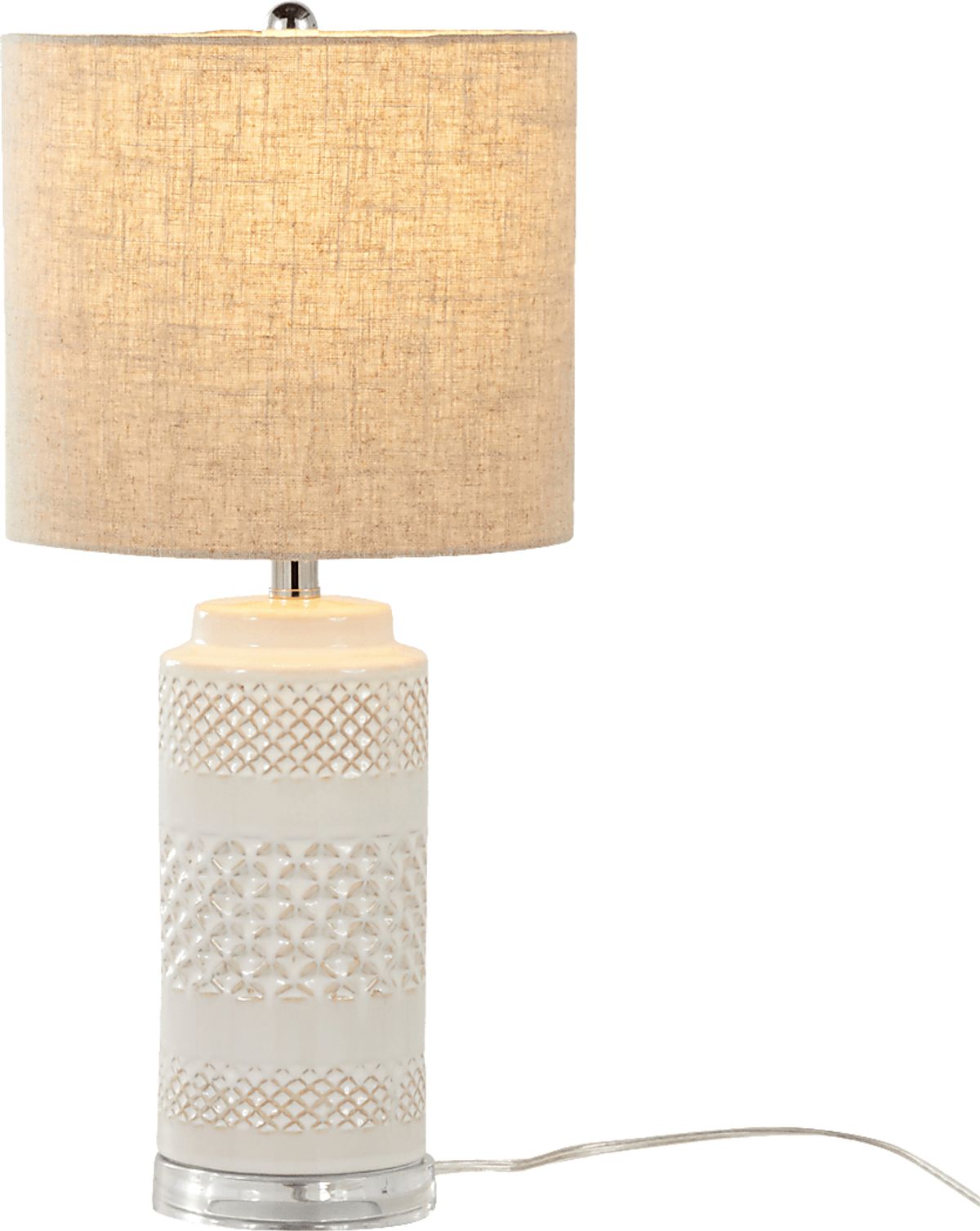 Livette Cave White Table Lamp | Rooms to Go
