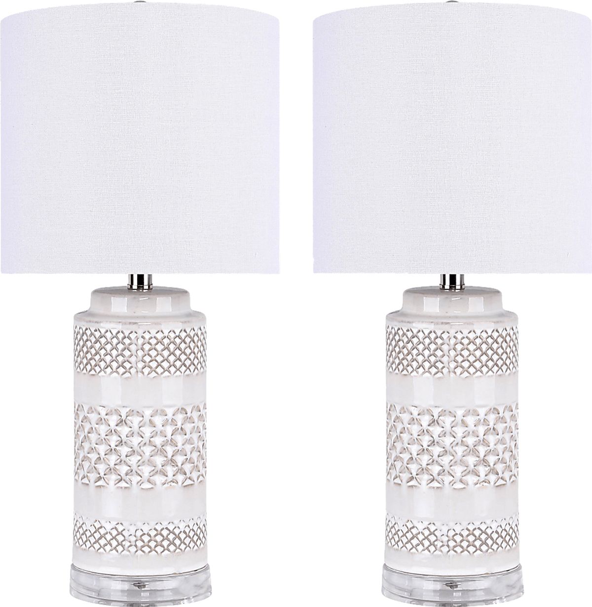 Livette Cave White Table Lamp | Rooms to Go